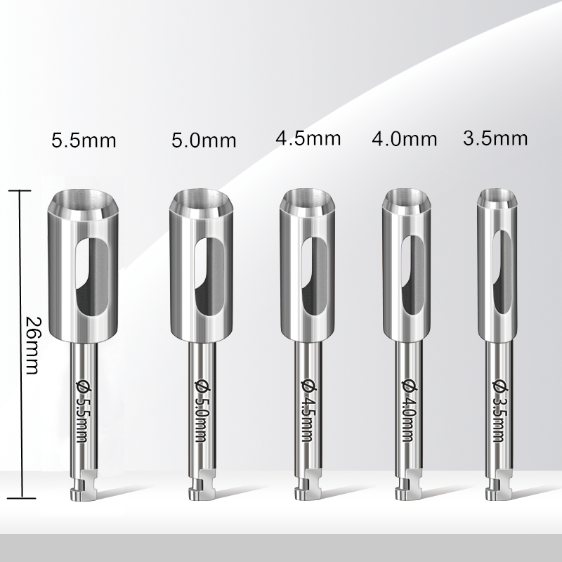 5Pcs Dental Implant Tissue Punch Kit Gingival Ring Cutter Surgical ...