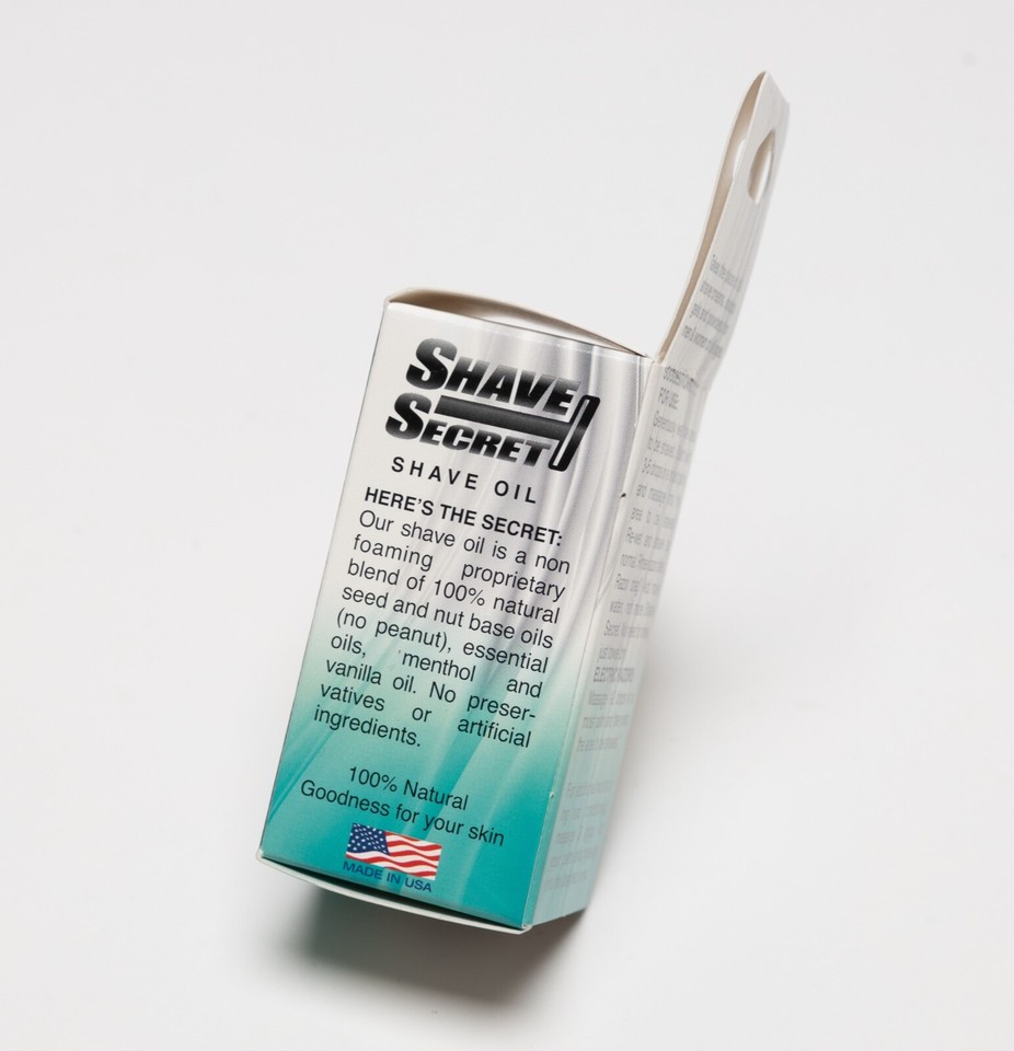 3x Pack/Lot Shave Secret Shaving Oil 18.75ml Bottle Barber Shop Beard ...