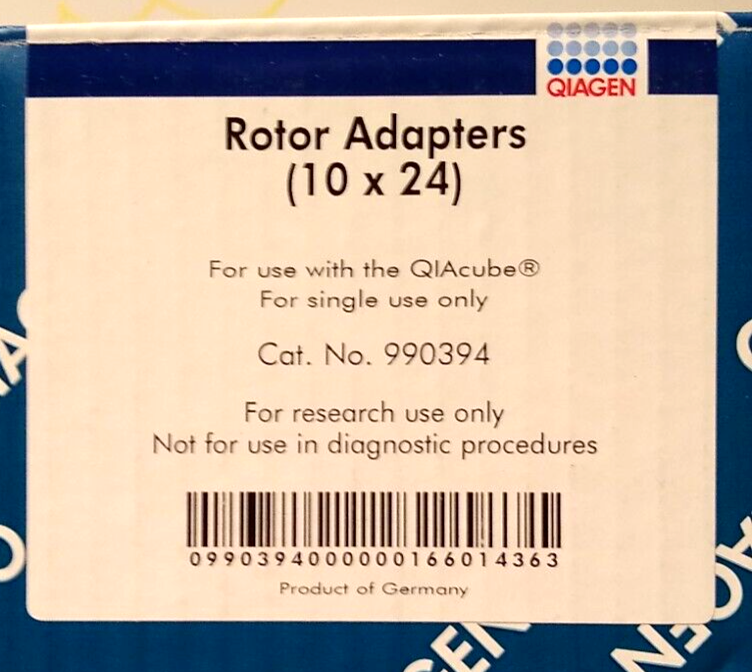 Qiagen Qiacube Rotor Adapters (10 x 24) 240 Pieces Factory Sealed ...