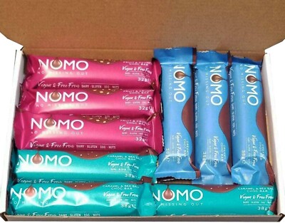 Nomo Vegan Chocolate Bar Mixed Case x 9 Bars - Gift Selection Box | eBay UK