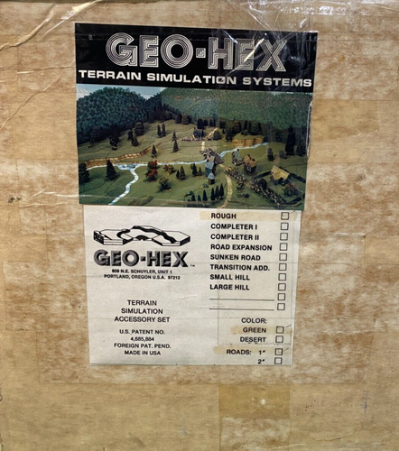 Gamescape: GEO-HEX Terrain Simulation Systems - Rough Roads 1" (Green ...