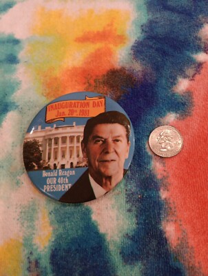 1980 Ronald Reagan President Campaign Button Political Pinback Pin ...