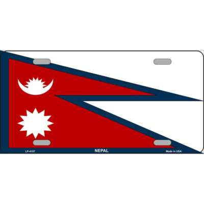 Nepal Flag Metal Novelty License Plate Tag LP-4107 | eBay