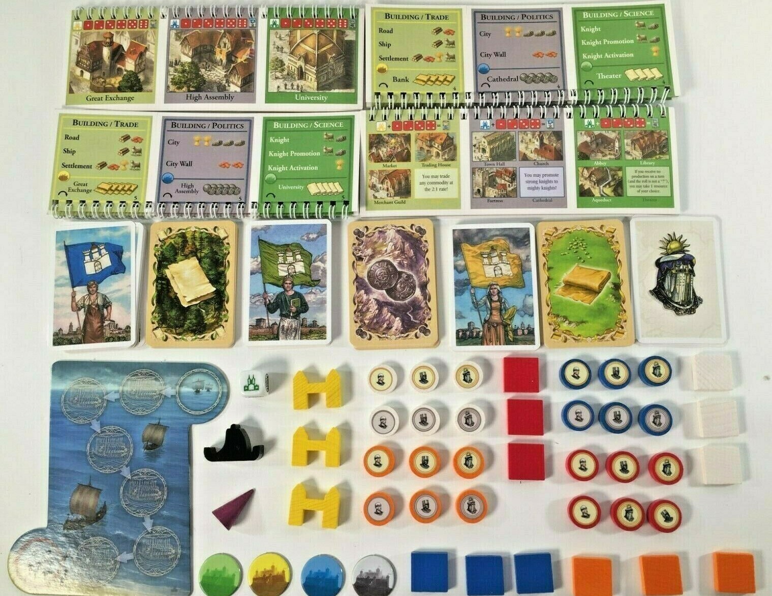 Settlers of Catan Cities & Knights Replacement Parts Tiles, Cards ...