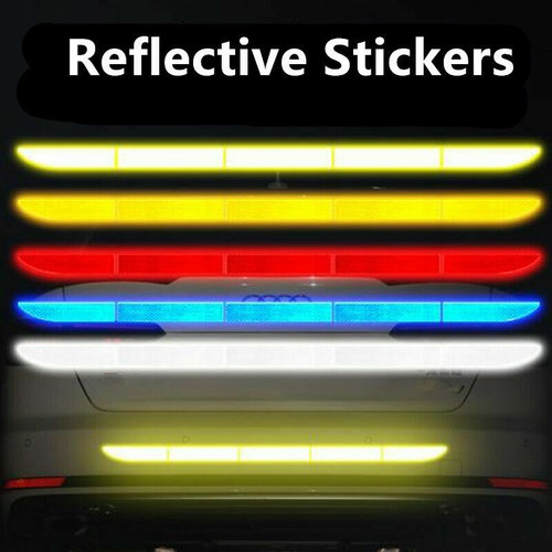 Car Trunk Reflective Warning Sticker Tape Auto Rear Bumper Safety Strip ...
