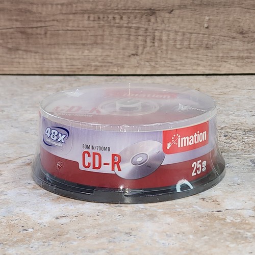 Imation CD-R 80MIN/700MB 48x 25 Pack Spindle Recordable Discs NEW | eBay