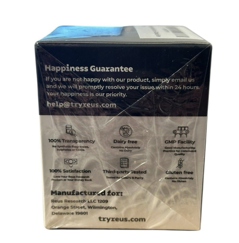 Reus Research Nicotinamide NAD+ Supplement 80 Ct NR+Resveratrol - New ...