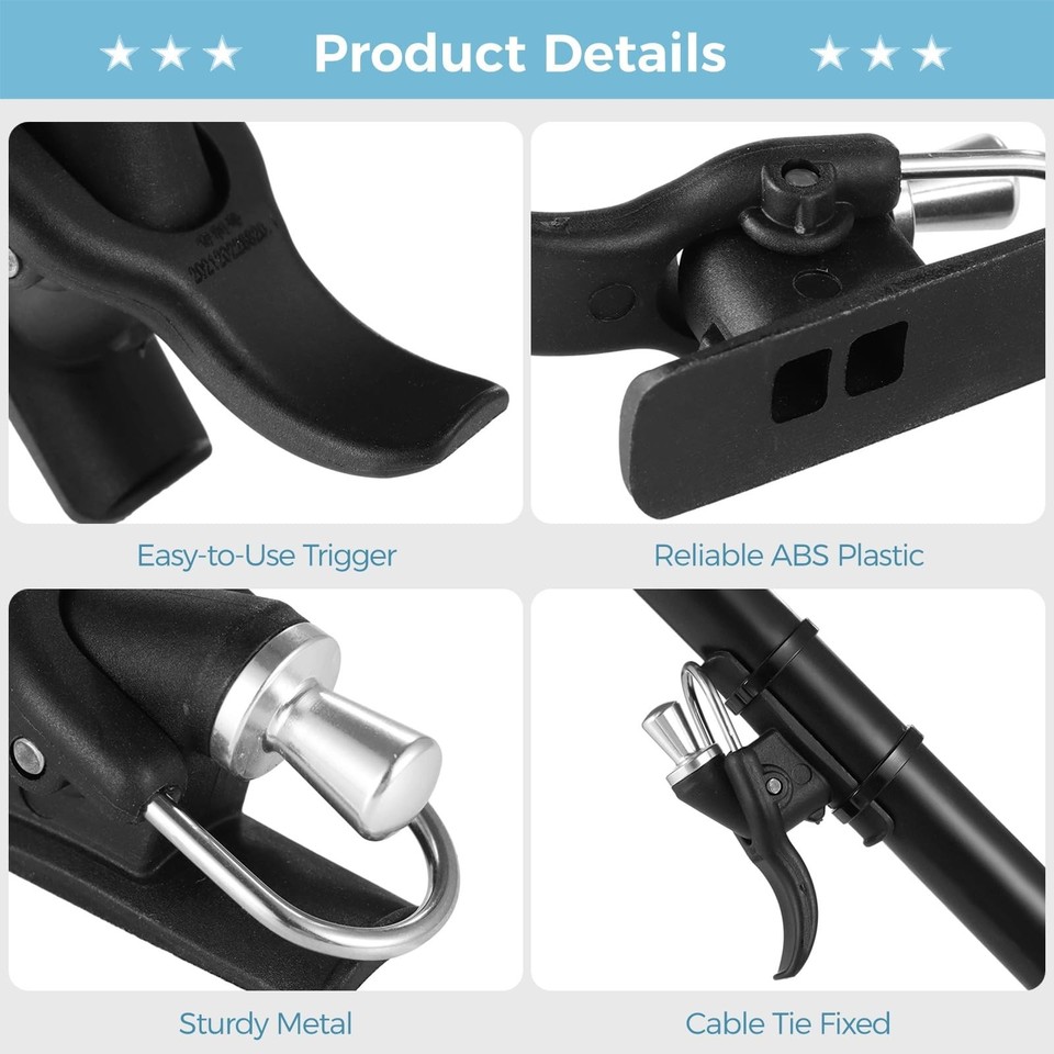 4 Fishing Trigger Casting Aid, Rod Trigger Clamps for Finger Protection ...