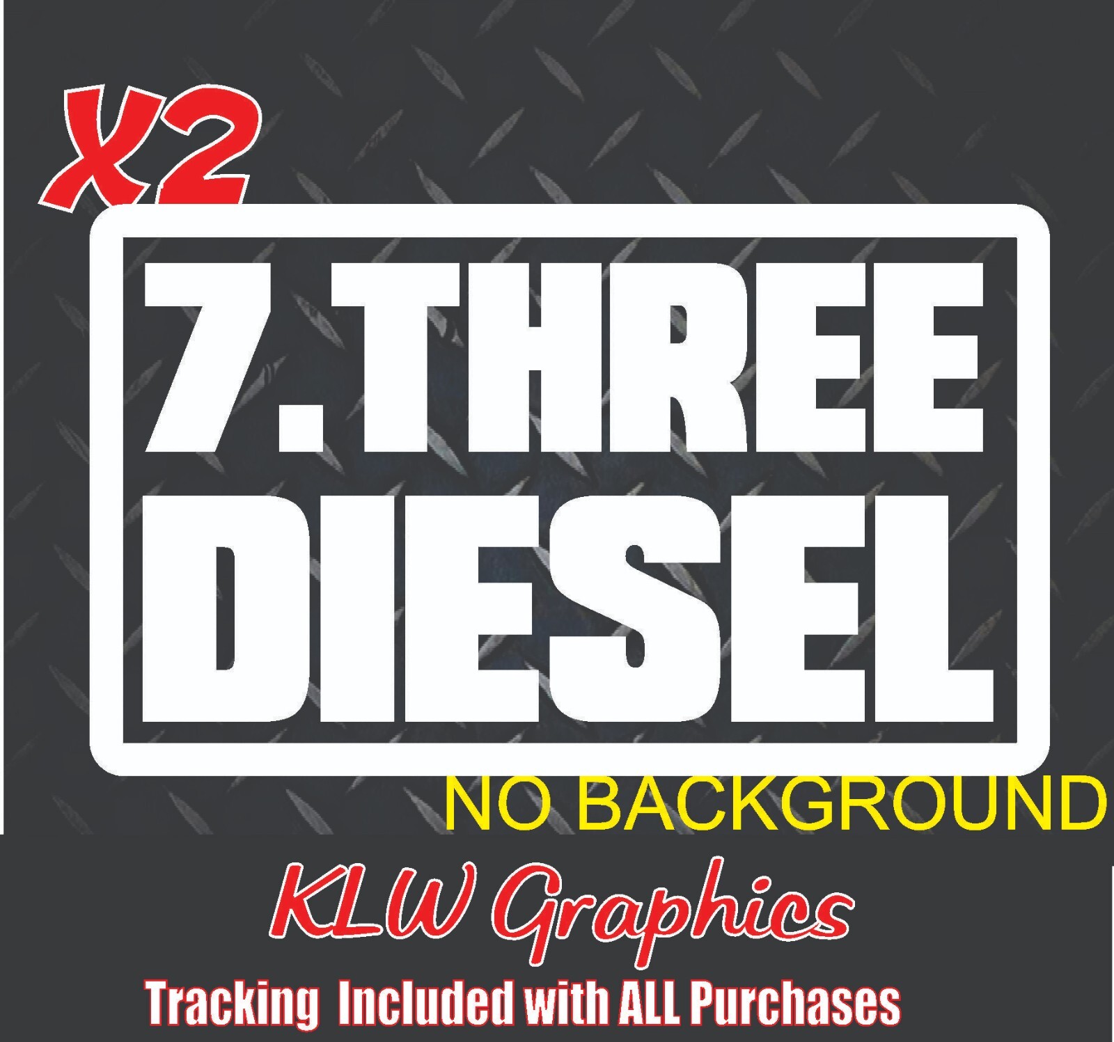 7.3L Three Decal Sticker Turbo Diesel Truck Stroke 6.7L 4x4 Soot Def ...