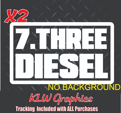 7.3L Three Decal Sticker Turbo Diesel Truck Stroke 6.7L 4x4 Soot Def ...