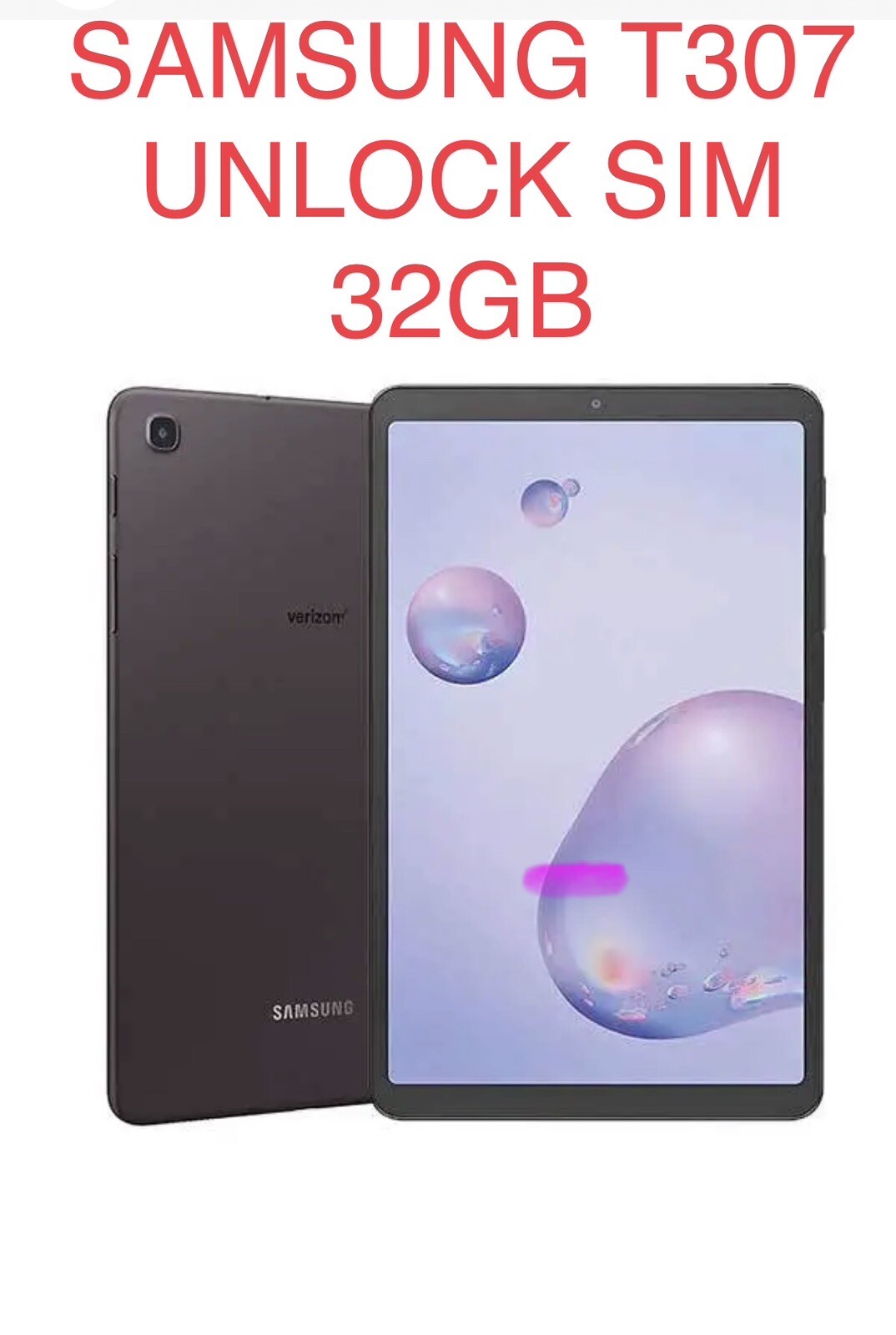 Samsung Galaxy Tab A SM-T307U Verizon 32GB Wi-Fi 4G 8.4" Mocha UNLOCKED ...
