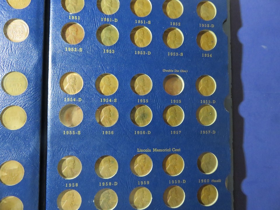 (2) Whitman Lincoln Coin Albums with coins 1941-1958 #9406~***420-5 | eBay