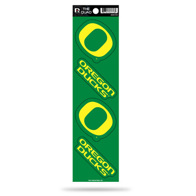 Oregon Ducks Set of 4 Decals Stickers The Quad by Rico 2x2 Inches | eBay