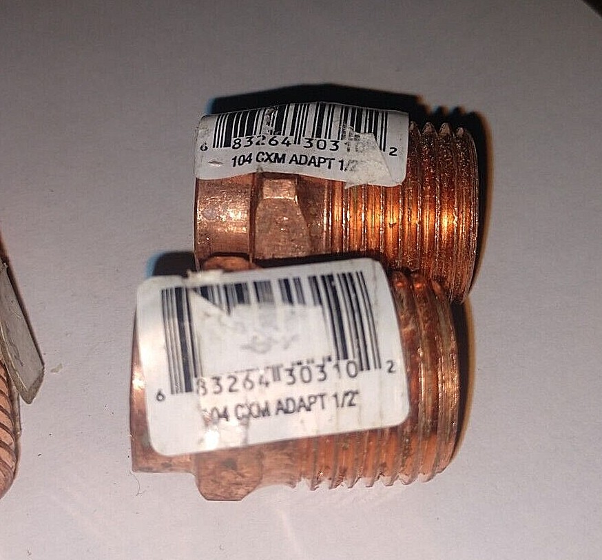 104 CXM 1/2" Male Threaded Copper Adapters (15 PCS ) | eBay