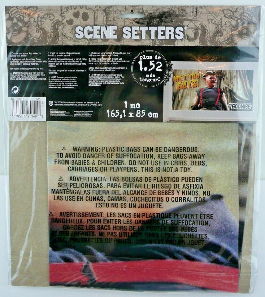 The Goonies Sloth Pirate Treasure Scene Setters Wall Decoration Banner ...