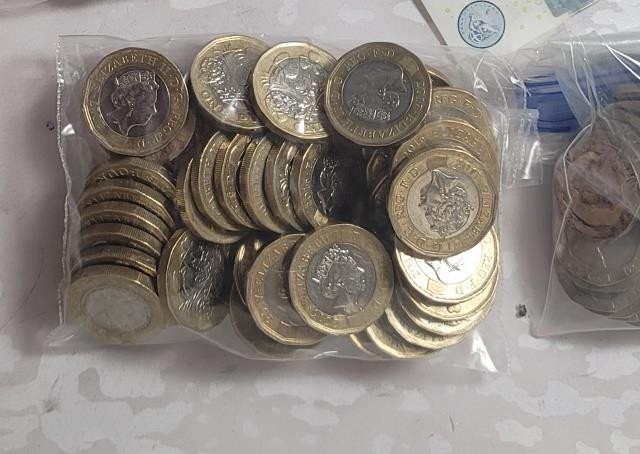 250 British Pounds of Circulated United Kingdom Coins, all currently ...