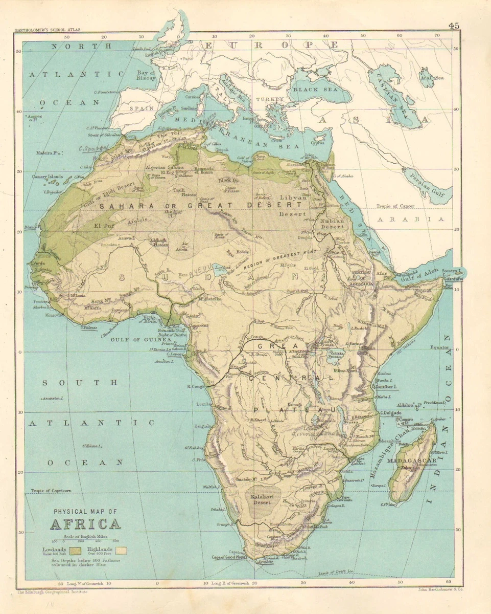 Sahara Desert In Africa Map