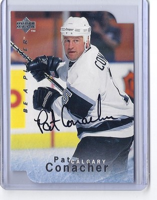 1995-96 UPPER DECK BE A PLAYER PAT CONACHER DIE CUT AUTO BAP UD ...