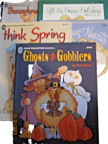 Lot of 5 PAT OLSON Tole Decorative Painting Instruction Books | eBay