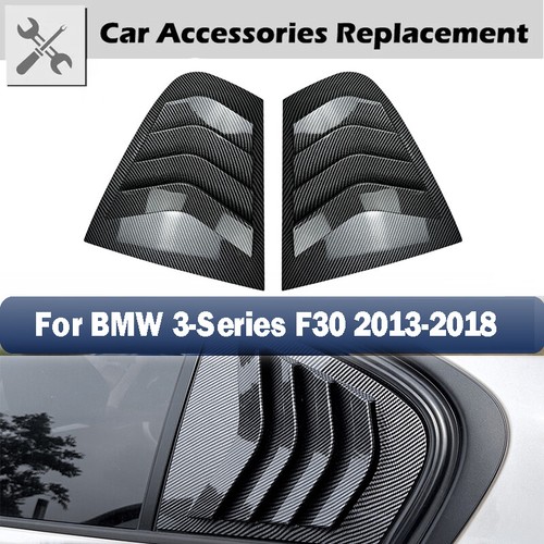 For 2012-2016 BMW 3-Series F30 Carbon Fiber Rear Quarter Window Louver ...