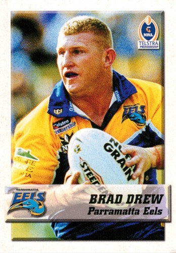 2002 PARRAMATTA EELS NRL Card BRAD DREW Daily Telegraph | eBay