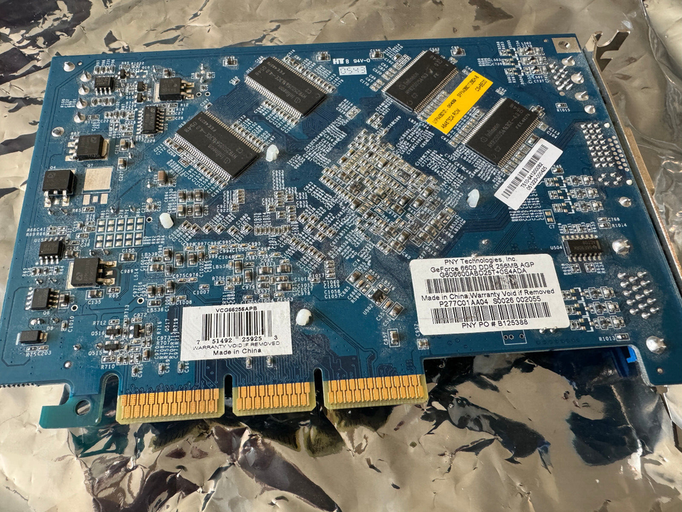 PNY Nvidia GeForce 6600 DDR 256MB Video Card Graphics Vintage Gaming | eBay