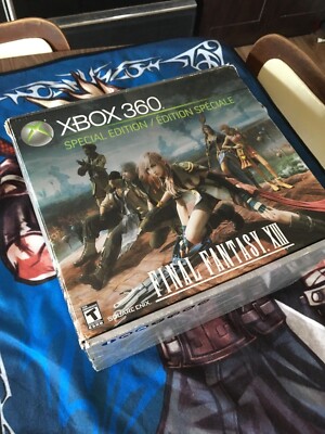 Final Fantasy XIII 13 edition xbox 360 white console 250gb used tested ...