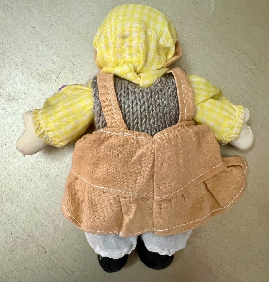 Vintage Pair of HANSEL & GRETEL 5” Cloth Sand Dolls~Hand Painted ...