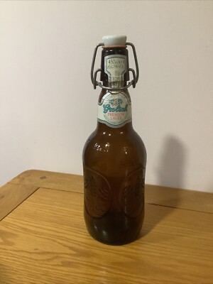 Vintage Grolsch Brown Glass Beer Bottle with Ceramic Flip Top Swing Cap ...