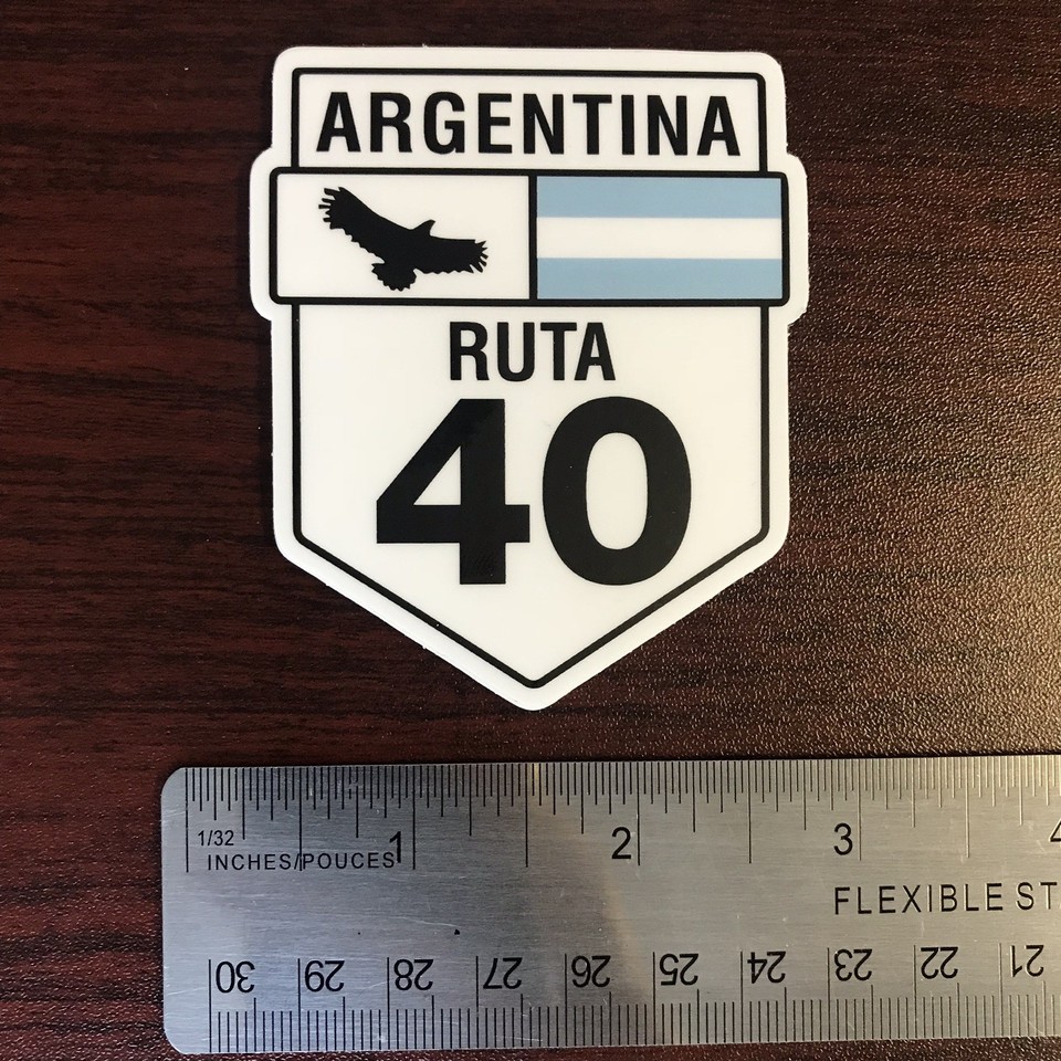 Argentina Ruta 40 Car Decal / Sticker Panamerican Highway 3” Route 40 ...