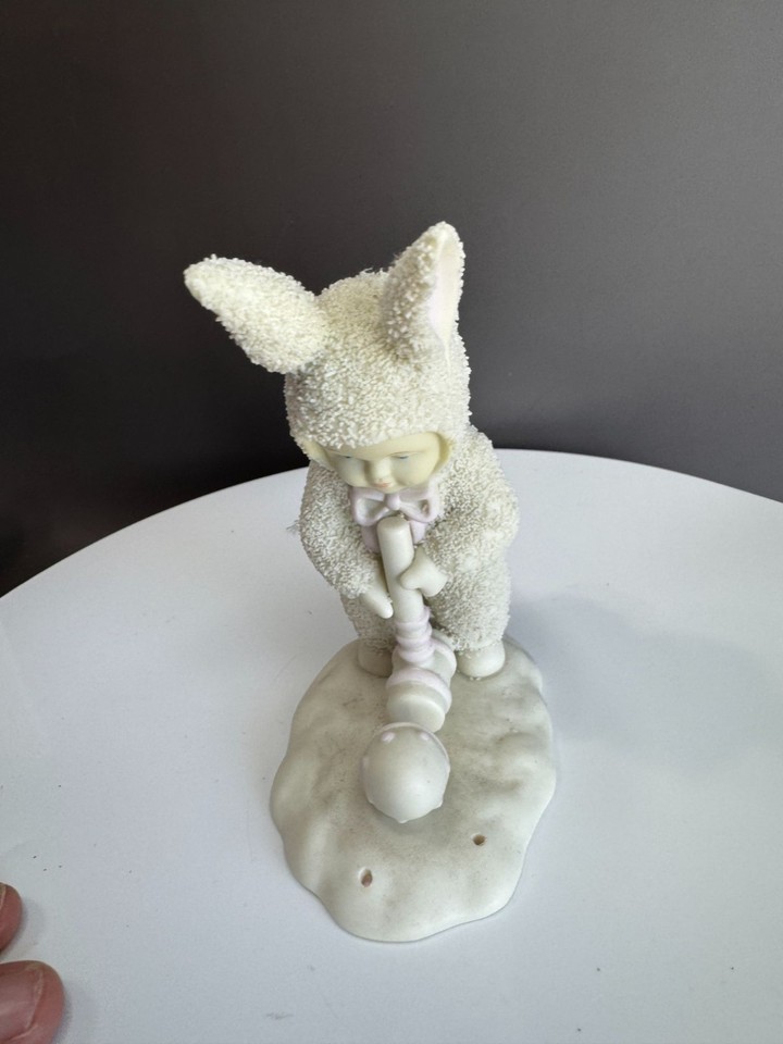 Dept 56 Snowbabies Easter Bunny Suit Figurines Lot of 5 Bisque ...