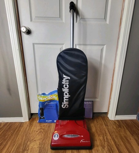 Simplicity Freedom S10E Corded 120V Upright Red Vacuum Tested w/ Bags ...
