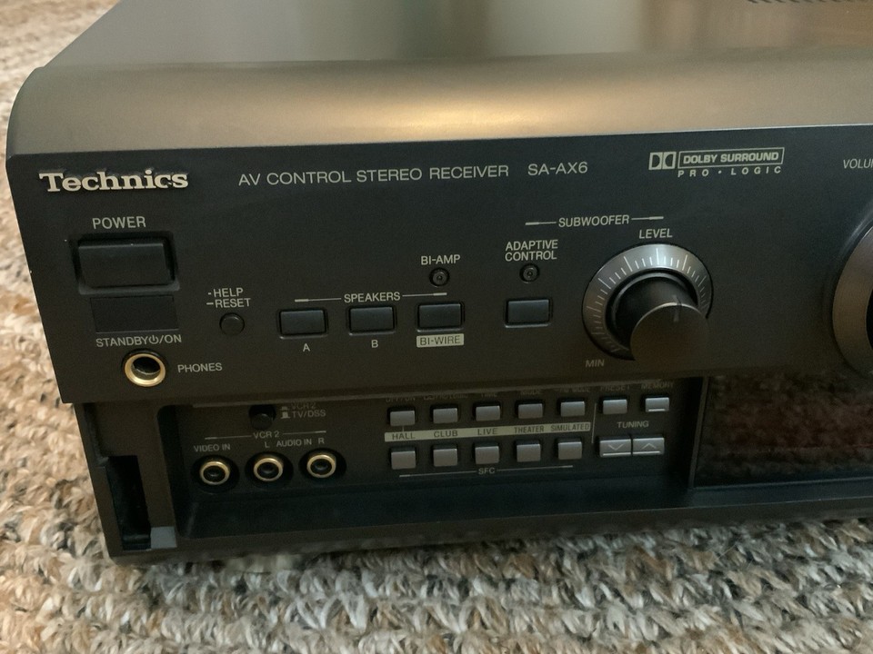 Technics SA-AX6 Stereo Receiver No Remote Tested Working | eBay