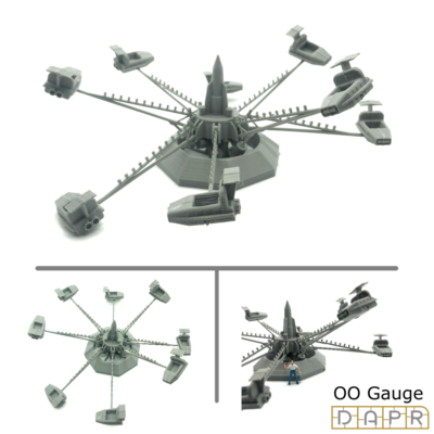 DAPR-OO Gauge Model Scenery Building Kit - Motorised Fairground Jets ...