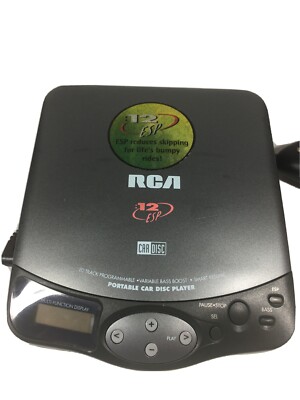 RCA Compact Disc CD Player Portable Bass Boost 20 Track Memory 12 ESP ...