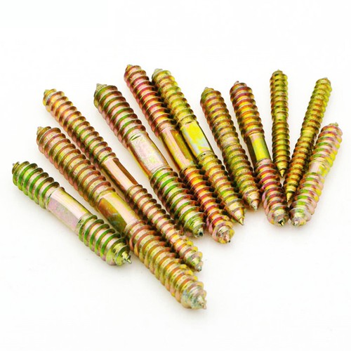 Dual Double Thread lag Screws Hanger Bolts Wood Leg Dowel Metric Stud ...