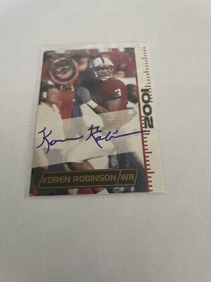 2001 Press Pass Bronze Autograph Koren Robinson | eBay
