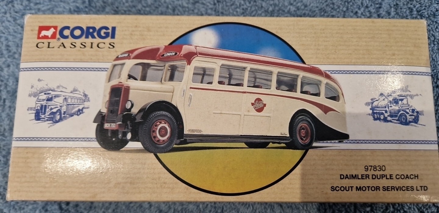 CORGI CLASSIC 97830 1:50 DAIMLER DUPLE COACH SCOUT MOTOR SERVICES LTD ...