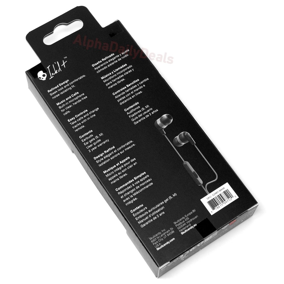 NEW Skullcandy Ink'd+ Plus Wired Earbuds Android Earphones with Mic 3 ...