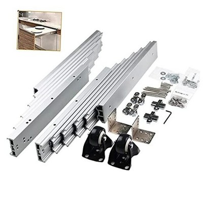 Full Extension Table Slide, Aluminum Telescopic Cabinet Table Guide ...