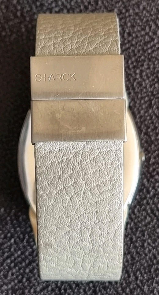 PHILIPPE STARCK WATCH PH6002 ORANGE & GREY DIAL & LEATHER STRAP A ...