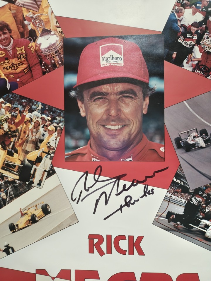 RICK MEARS SIGNED AUTOGRAPHED LEGENDS OF INDY POSTER | eBay