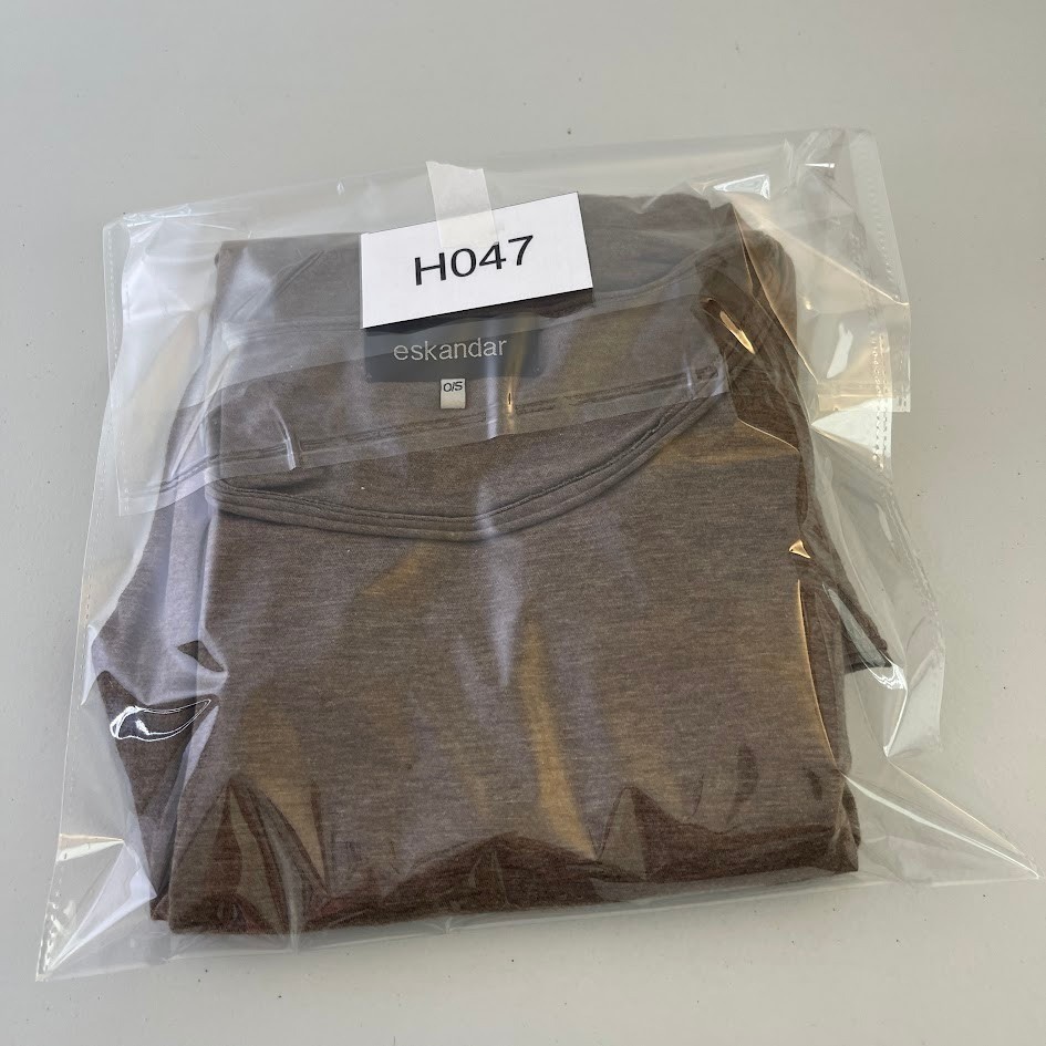 Eskandar Womens Long Sleeve Pima Cotton Top Oversized Capsule ...