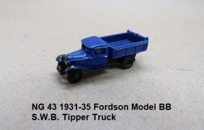 N Gauge 1:148 R PARKER MODELS 'KIT' NG 43 FORDSON MODEL BB S.W.B.TIPPER ...