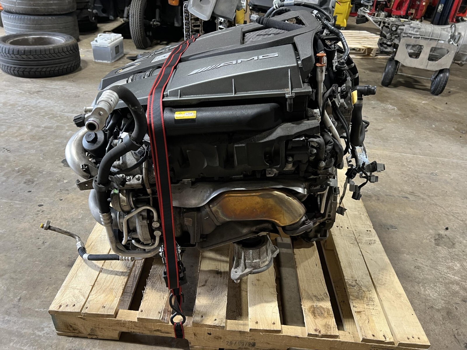 2012-2014 MERCEDES W212 W218 E63 CLS63 5.5L AMG M157 ENGINE BI-TURBO ...
