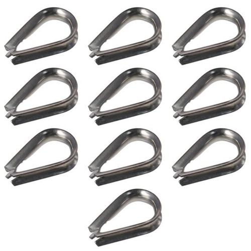 10pcs 1.5-12mm Wire Rope Thimbles Thimbles Ring Clamp Rope Connecting ...