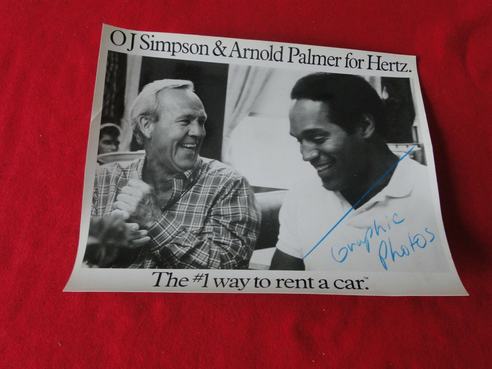 Vintage Original Period O.J. Simpson Arnold Palmer News Promotional ...