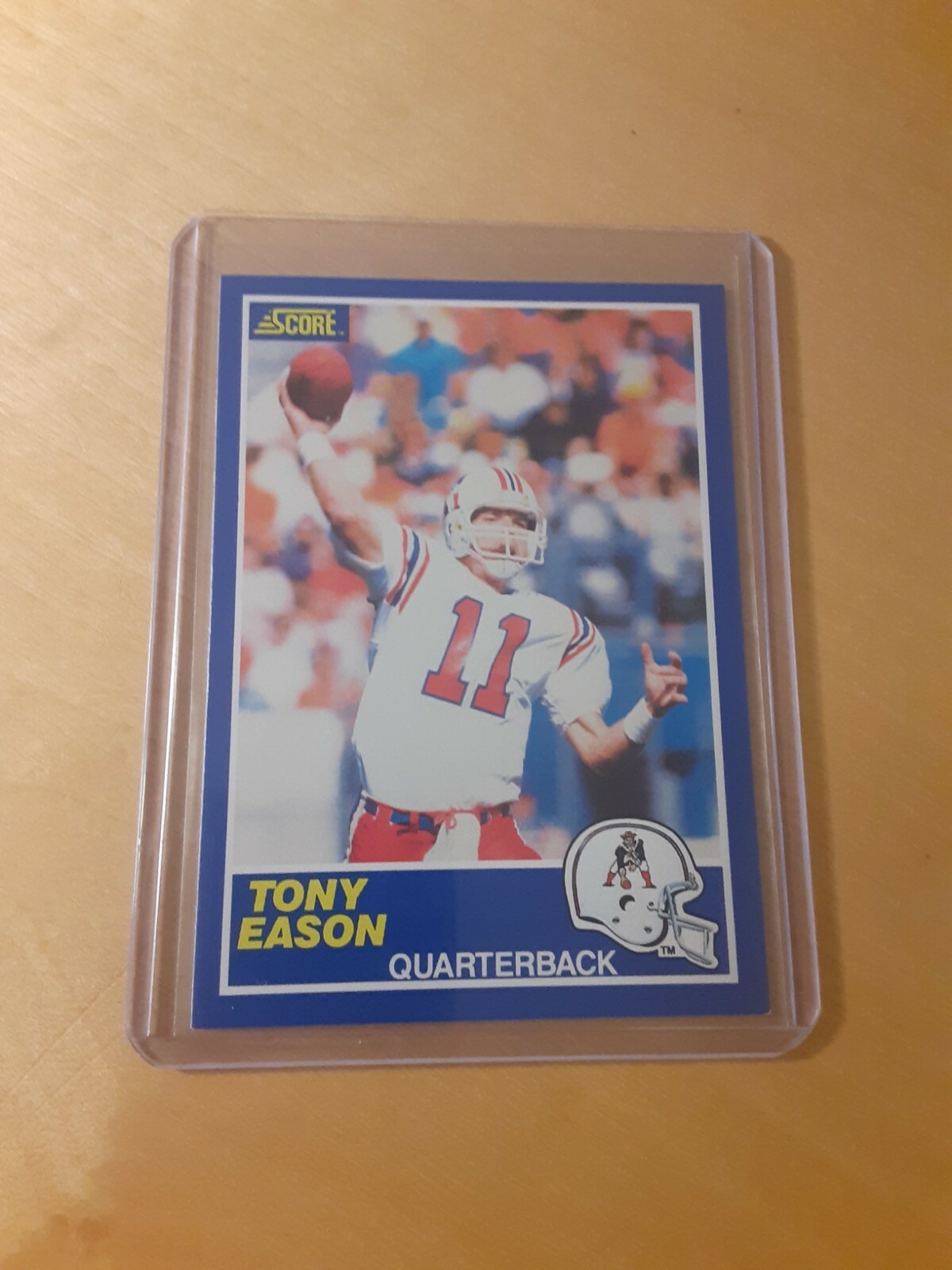 1989 Score #32 TONY EASON New England Patriots Football Card ...