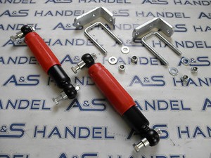 2x AL-KO Octagon Axle Shock Absorber Red up to 2000kg 2t shock ...