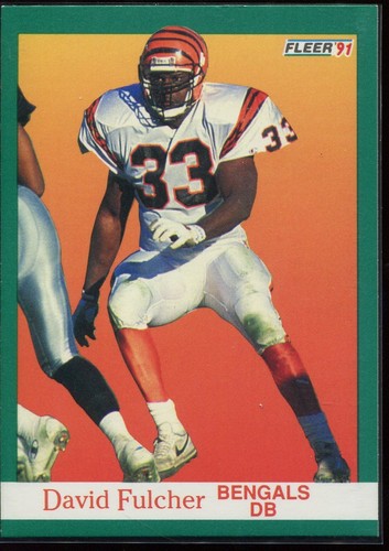 1991 Fleer Football David Fulcher #21 Cincinnati Bengals | eBay